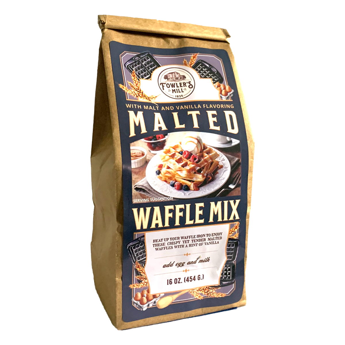 Malted Waffle Mix – Fowler's Mill